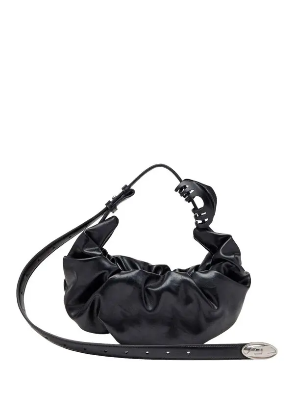DIESEL® Ruched Shoulder Bag - Black