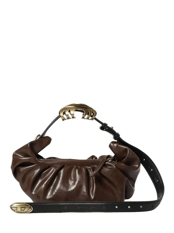 DIESEL® Ruched Shoulder Bag - Cocoa