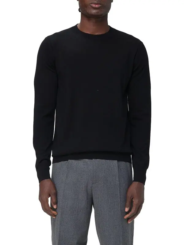 PAOLO PECORA Crew Neck Jumper - Black