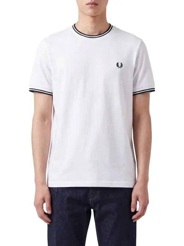 Fred Perry Cotton T-shirt With Logo - White