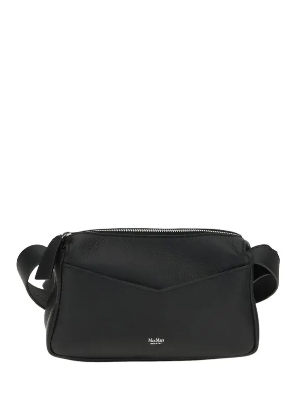 Max Mara Skipper Leather Bag - Black