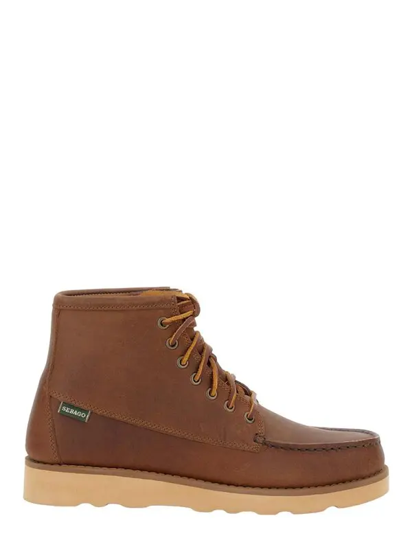 SEBAGO Lace-up Ankle Boots - Burnt
