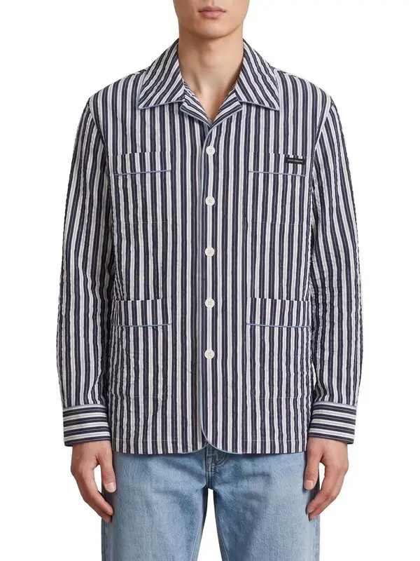 Dolce & Gabbana Viscose And Silk Blend Shirt - Striped
