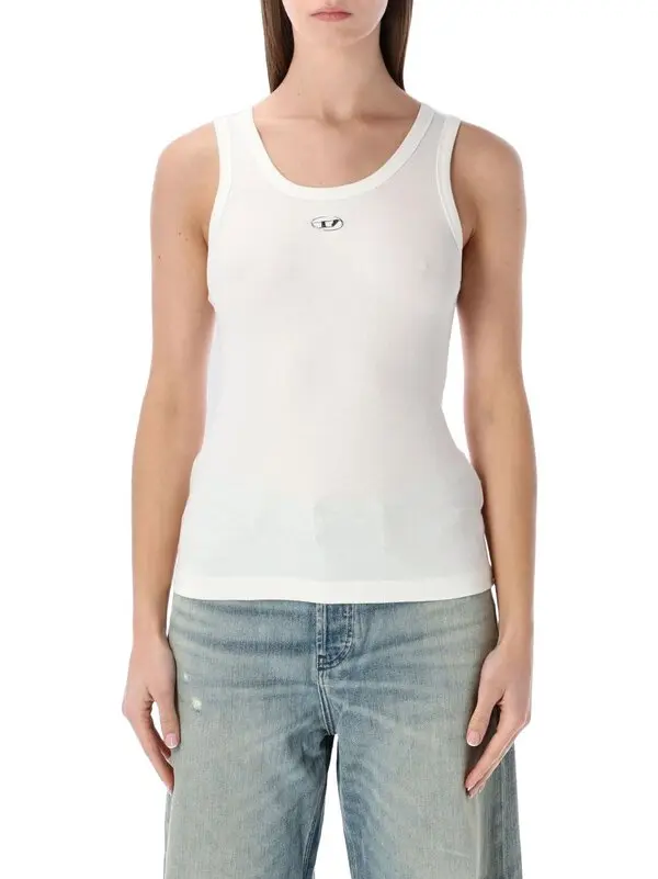 DIESEL® Ribbed Tank Top - White
