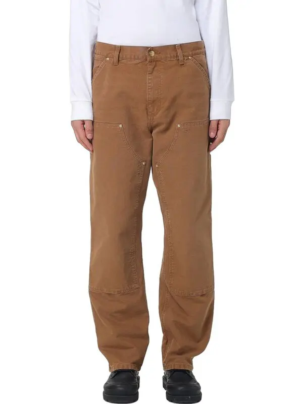 Carhartt Work In Progress Double Knee Organic Cotton Trousers - Brown
