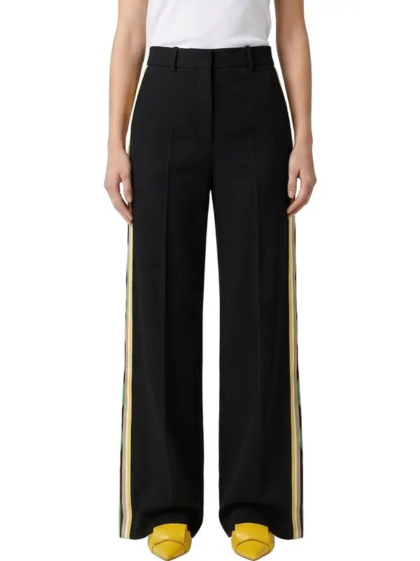 Loewe Wool Blend Palazzo Trousers - Black