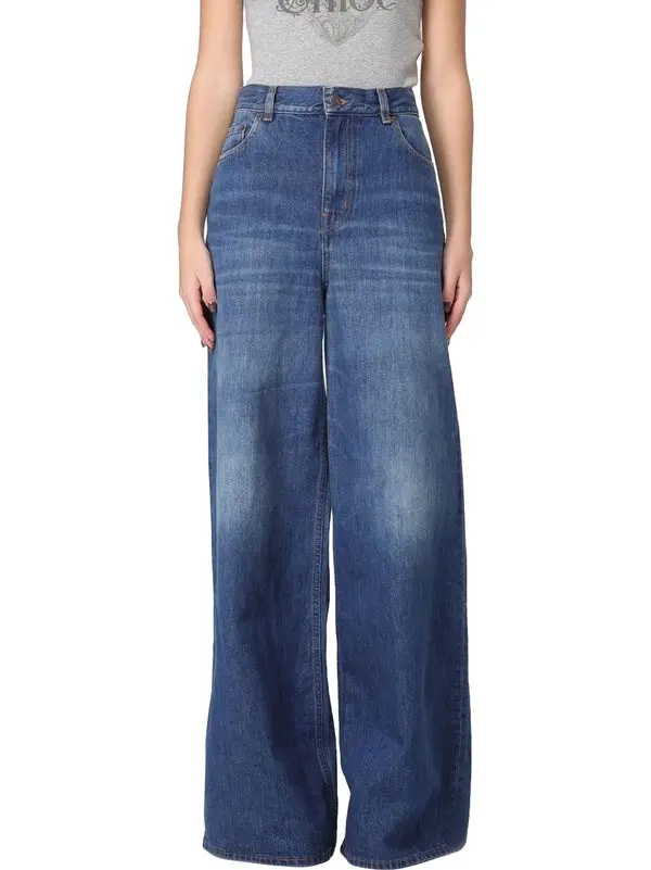 Chloé High-waisted Flare Jeans In Cotton Denim With A Five-pocket Design - Blue