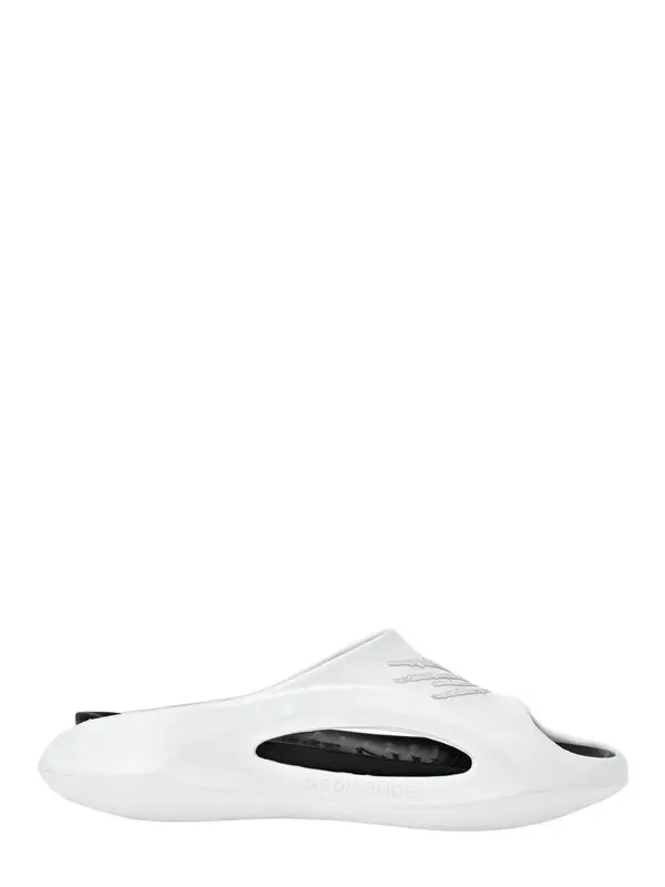 PLEIN SPORT Rubber Slides With Abstract Pattern - White
