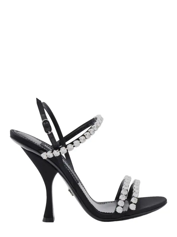 Dolce & Gabbana Embellished High Heel Sandals - Black