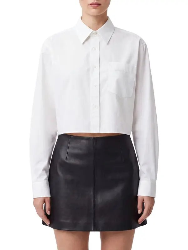 Alexander Wang Long-sleeved Cotton Shirt - White