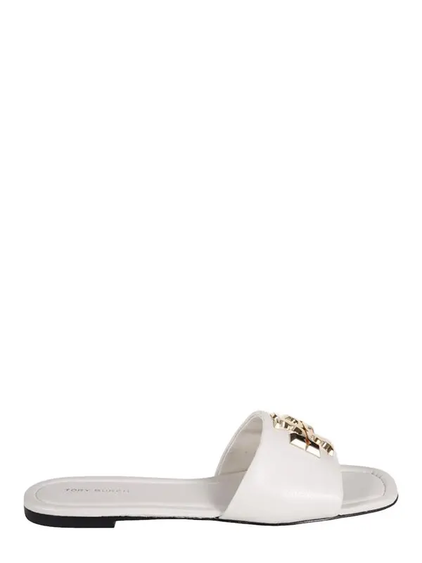 Tory Burch Eleanor Leather Mules - White