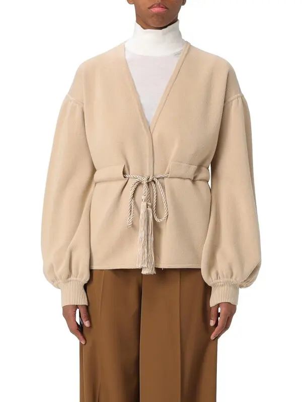 Max Mara Belted Cardigan - White