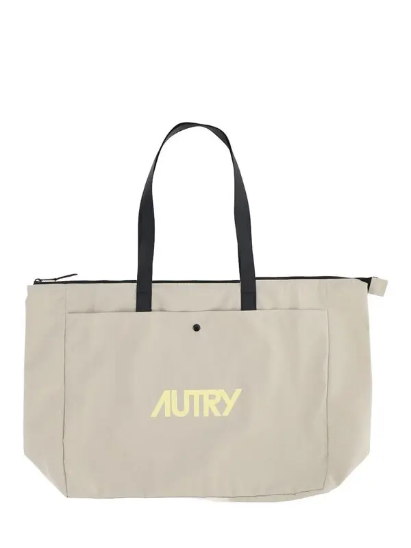 AUTRY Nylon Tote Bag - Ivory