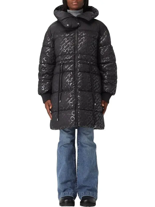 Pinko Quilted Hooded Jacket - Black