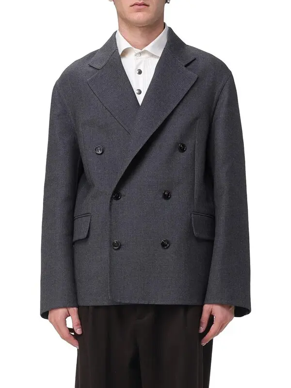 Bottega Veneta Double Breasted Jacket - Charcoal