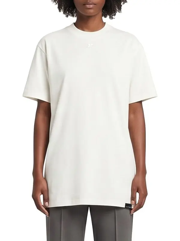 COURREGES Cotton T-shirt - White