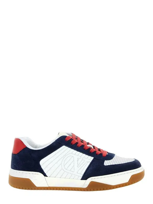 Valentino Garavani Sparry Leather Sneakers - Blue