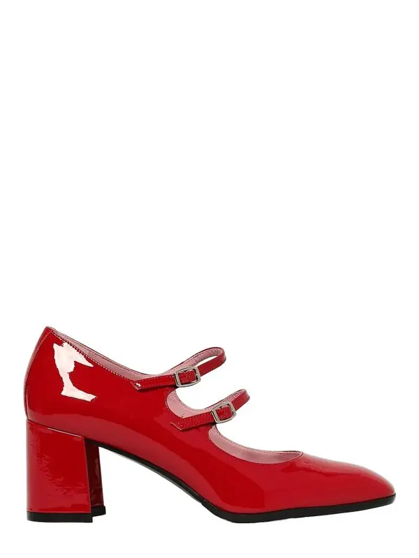 CAREL Patent Mary Jane Heels - Red