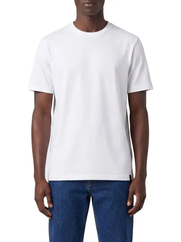 K-WAY Fantome Short-sleeved Cotton T-shirt With Applied Logo - White
