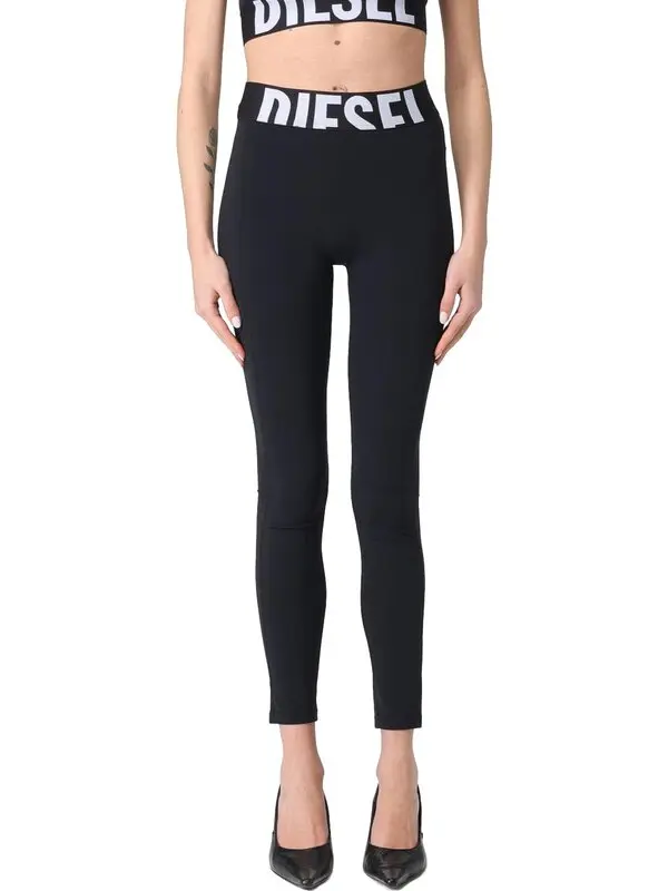 DIESEL® Logo Waist Leggings - Black