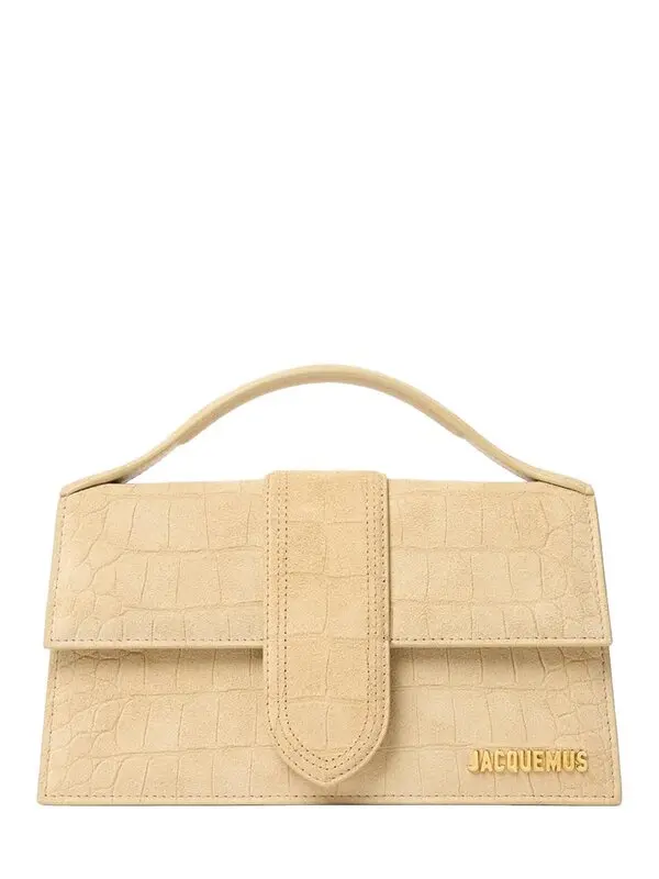 Jacquemus Le Grand Bambino Suede Bag - Beige