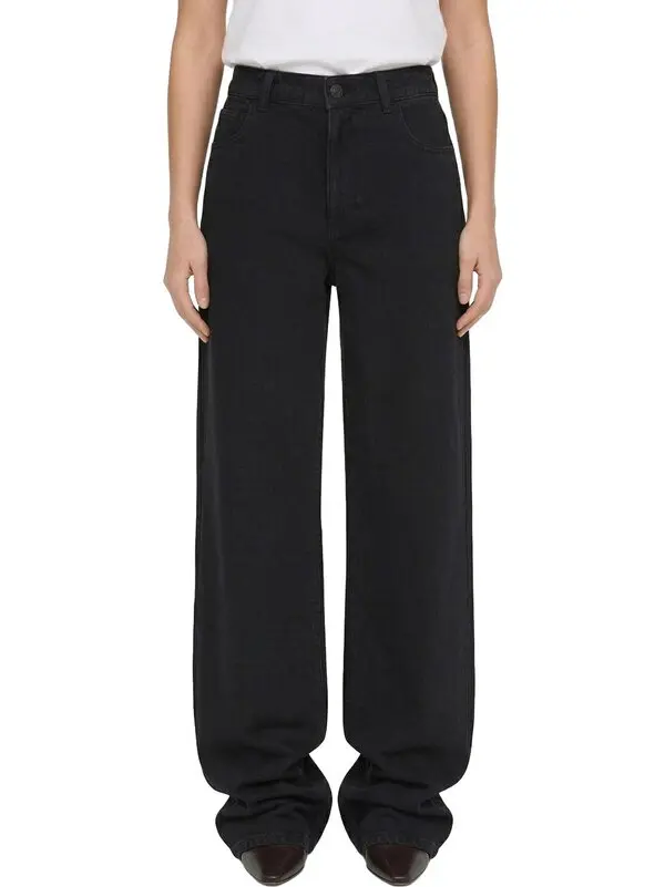 THE ROW Eglitta Wide Leg Jeans - Black