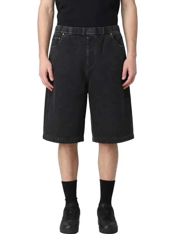 ENTIRE STUDIOS Cotton Denim Shorts - Black