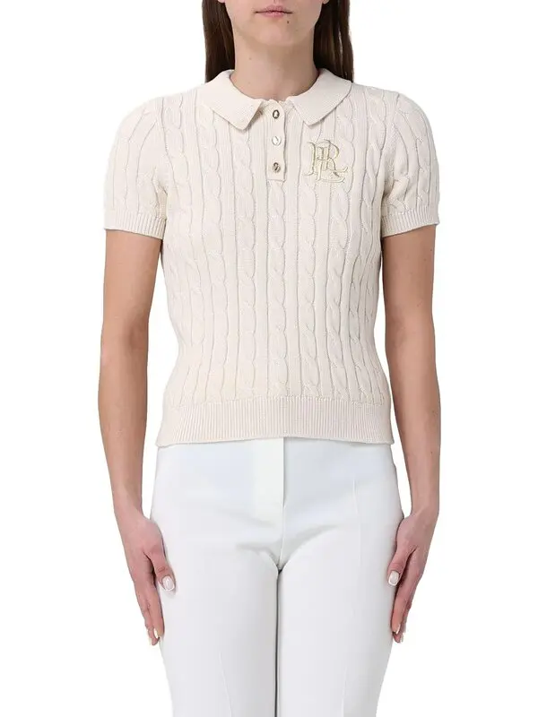 Ralph Lauren Cotton Knit Polo Shirt - Beige