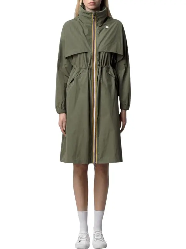 K-WAY Aube Memory Touch Nylon Hooded Jacket - Green