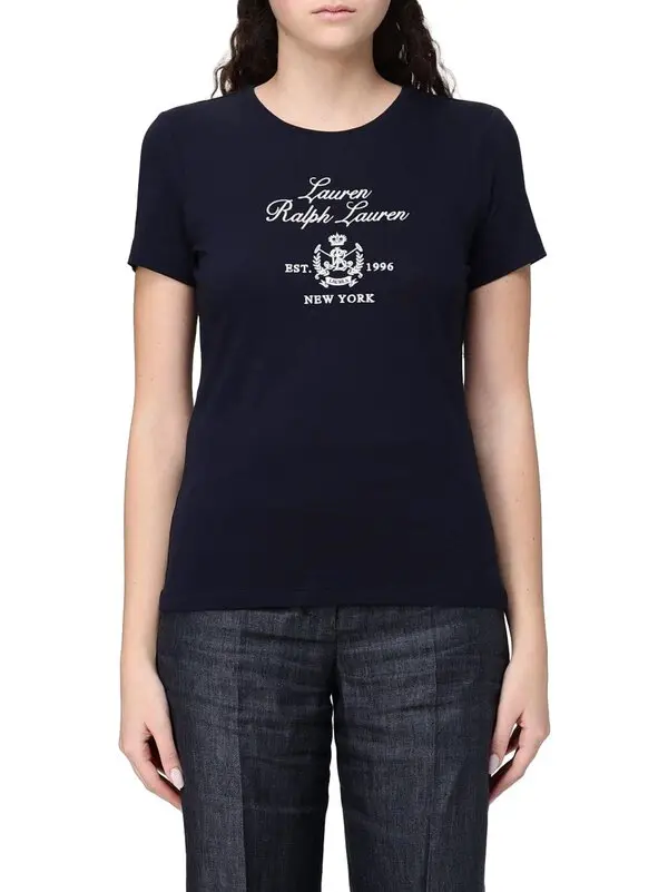 Ralph Lauren Cotton T-shirt With Logo - Blue