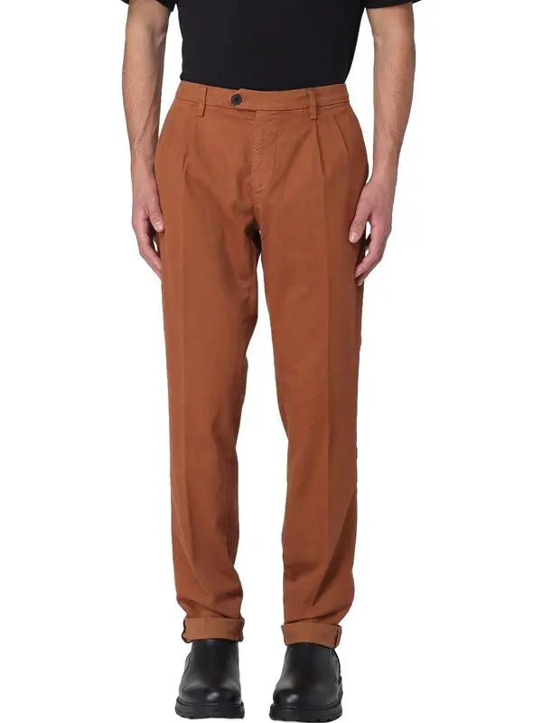 MASON'S Tailored Trousers - Brick Red