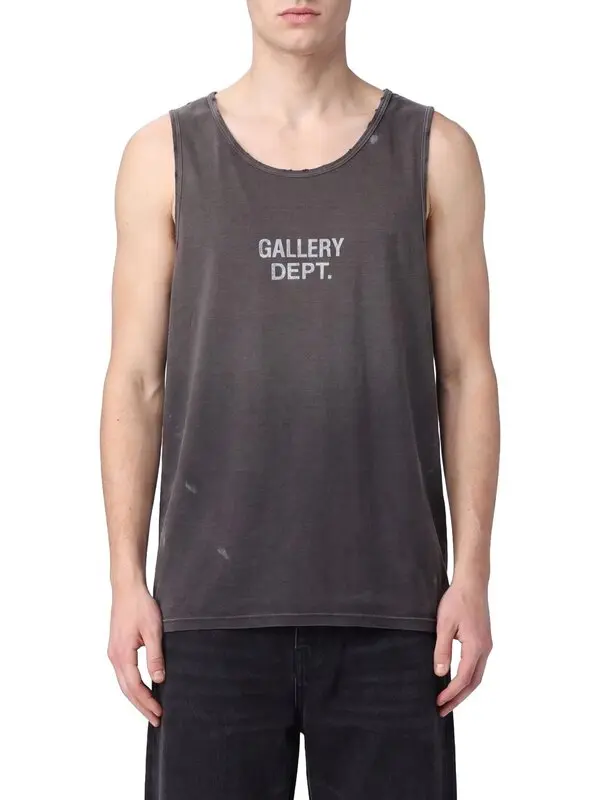 GALLERY DEPT. U-neck Cotton Tank Top - Yellow