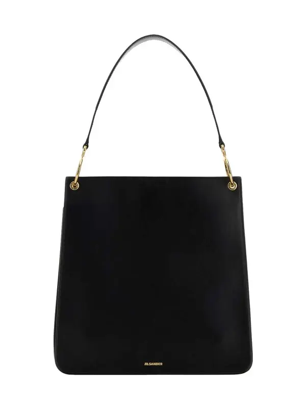 JIL SANDER Otto Leather Bag - Black
