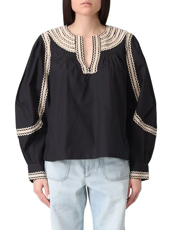 Ulla Johnson Embroidered Blouse - Black