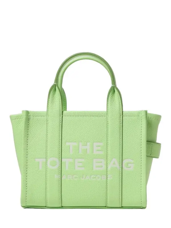 Marc Jacobs Small Tote Bag In With Tone-on-tone Logo - Green