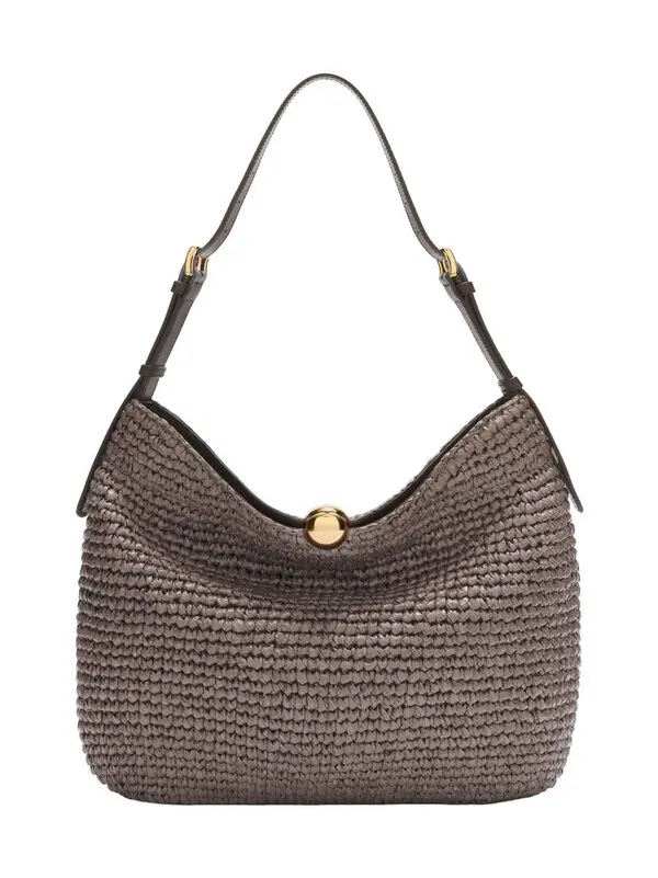 Furla Woven Shoulder Bag - Cocoa