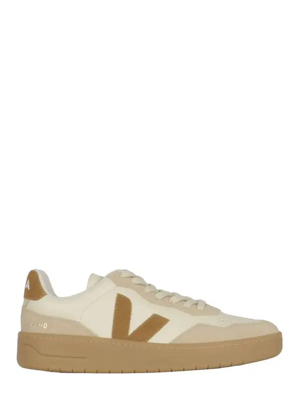VEJA V-90 O.t. Leather Sneakers - Camel