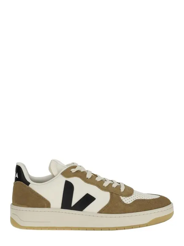 VEJA V-10 O.t. Leather Sneakers - Black