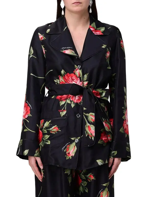 Dolce & Gabbana Silk Twill Floral Print Shirt - Multicolor