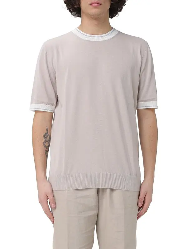 Eleventy Wool Knit Crewneck Sweater - Sand