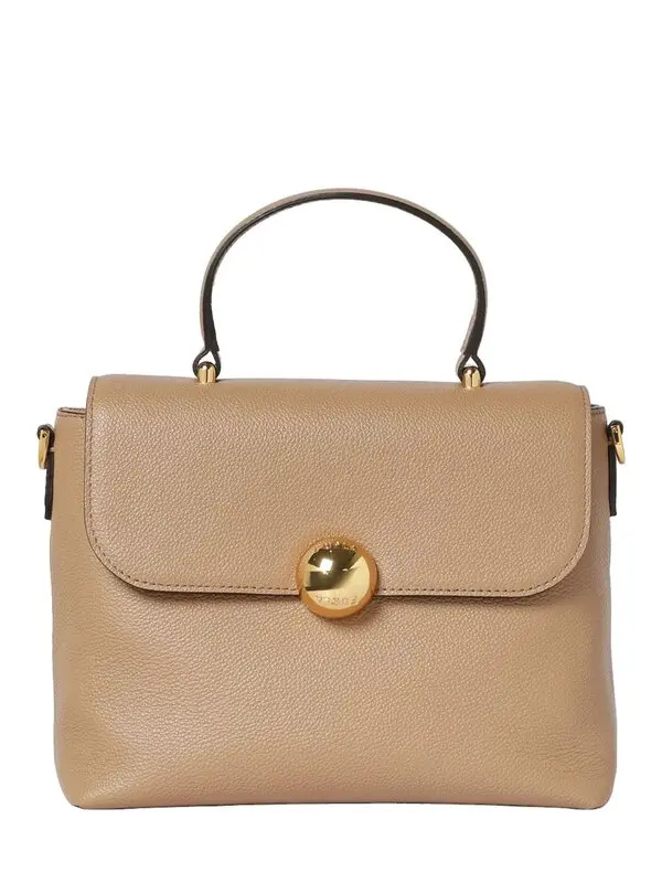 Furla Mini Bag With Gold Tone Clasp - Camel