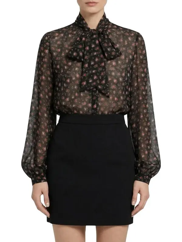 Dolce & Gabbana Floral Print Silk Shirt - Multicolor