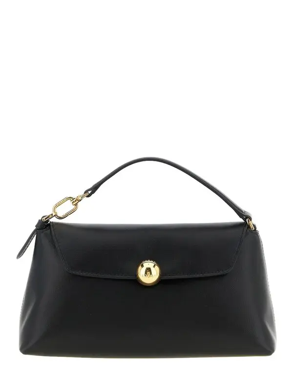 Furla Mini Bag With Gold Tone Clasp - Black