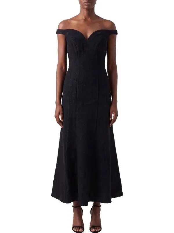 SELF-PORTRAIT Off-the-shoulder Gown - Black