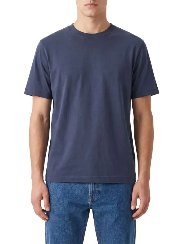 CIRCOLO 1901 Short-sleeved Pure Cotton Crew Neck T-shirt - Navy