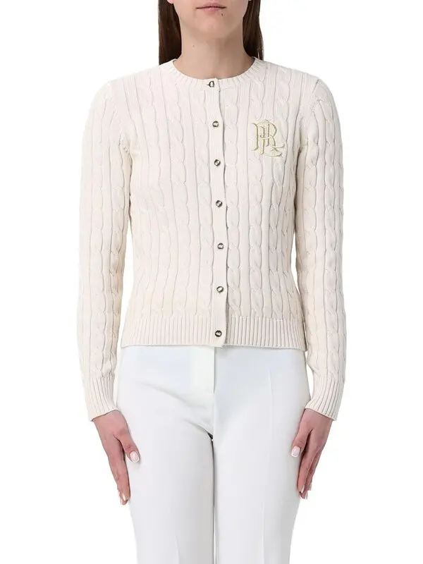 Ralph Lauren Crew Neck Cardigan - Beige