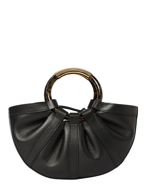 COCCINELLE Shell Small Leather Bag - Black