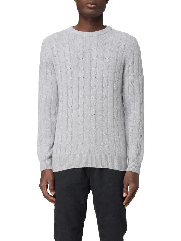 XC Cable Knit Crewneck Pullover - Grey