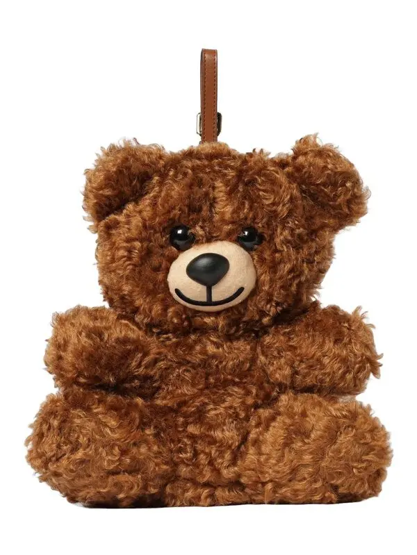 Moschino Teddy Bear Clutch - Brown