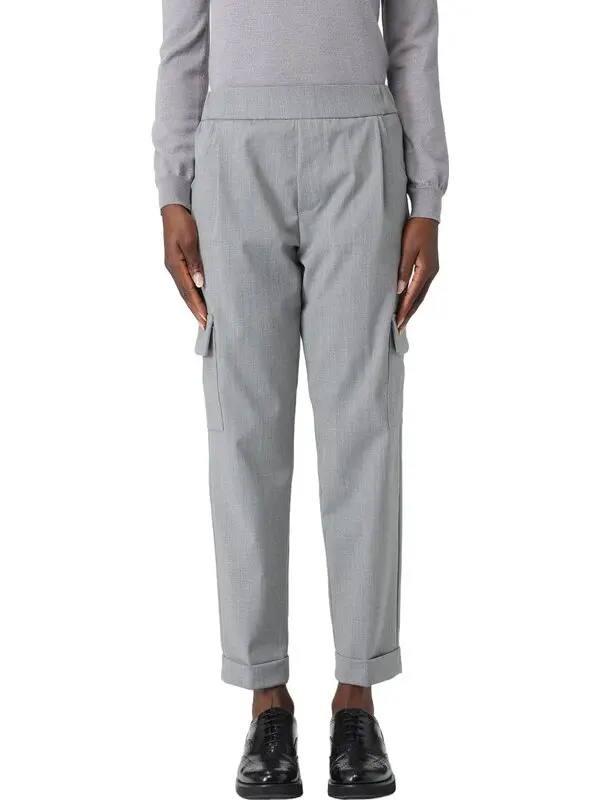 MASON'S Tailored Cargo Trousers - Grey